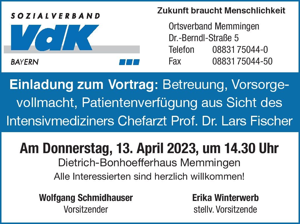 VdK-Vortrag mit Prof. Dr. Lars Fischer